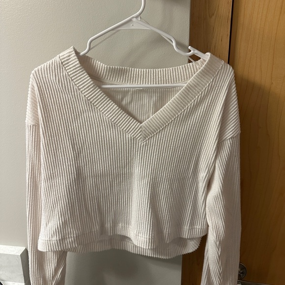 ALO Yoga | Sweaters | Alo Yoga Womens Offwhite Vneck Sweater | Poshmark